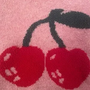Dreamers | Sweaters | Dreamers Cherry Pattern Pink Sweater | Poshmark